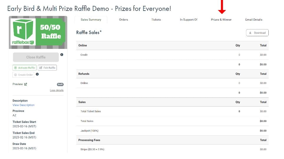 How To Set Up Additional Prizes & Early Bird Prizes