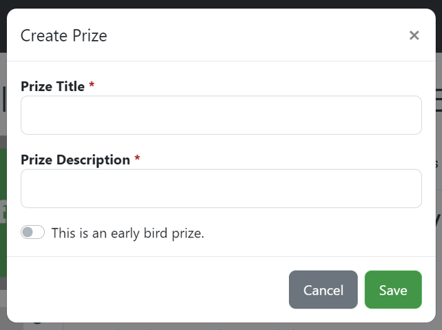 How To Set Up Additional Prizes & Early Bird Prizes