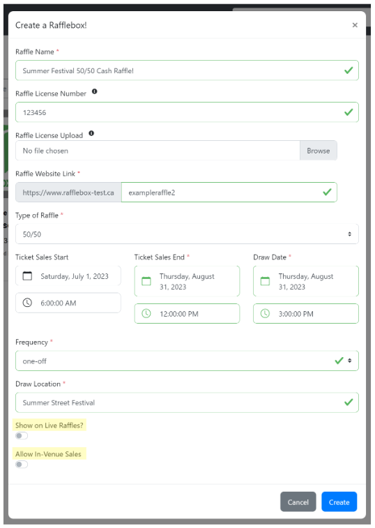 How to Create a Raffle